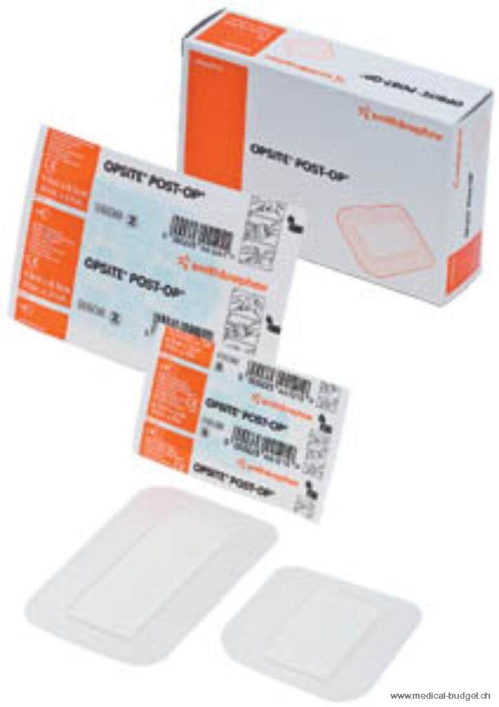 Opsite Post-OP pansement-film transparent plus compresse absorbant, 6 ...