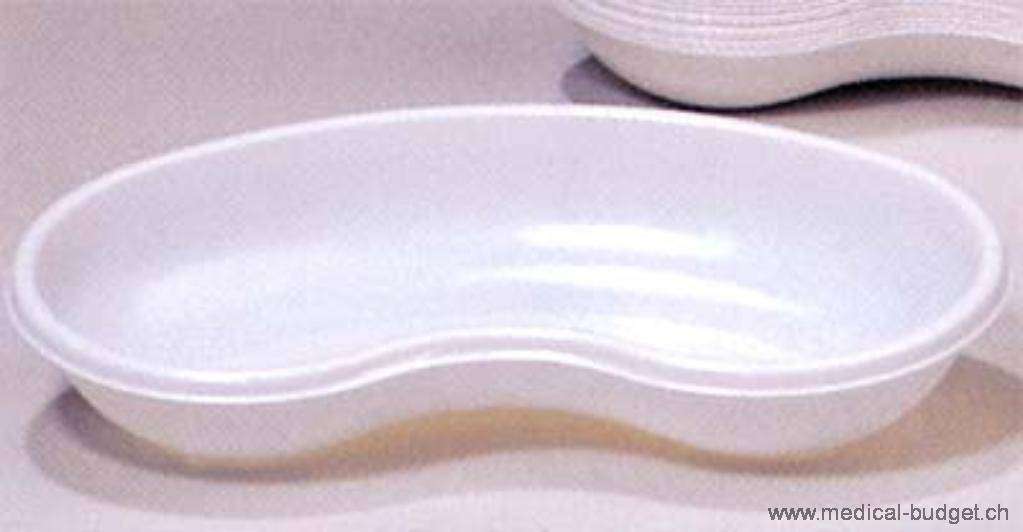 Defix bassins réniformes 25cm, à usage unique, plastique, blanc, paquet ...