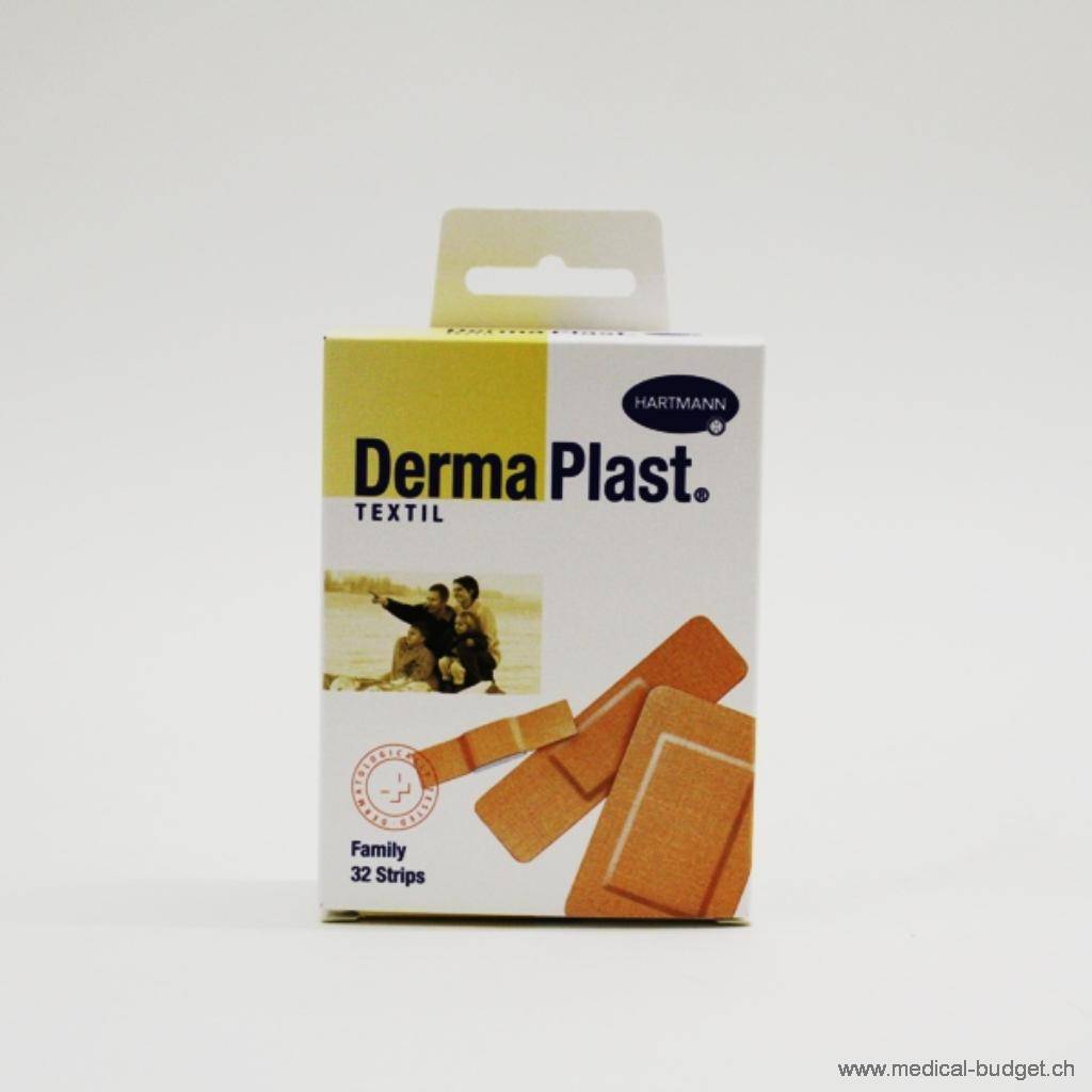 DermaPlast Textil Family htf. Strips ass. 3 Grössen P.à 32 | Pflaster ...